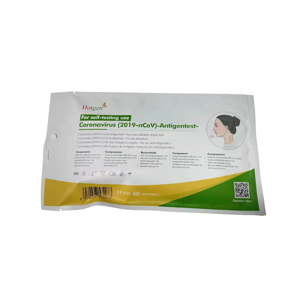 HOTGEN Antigen Schnelltest Nasenabstrich, für Laien, einzelverpackt ...
